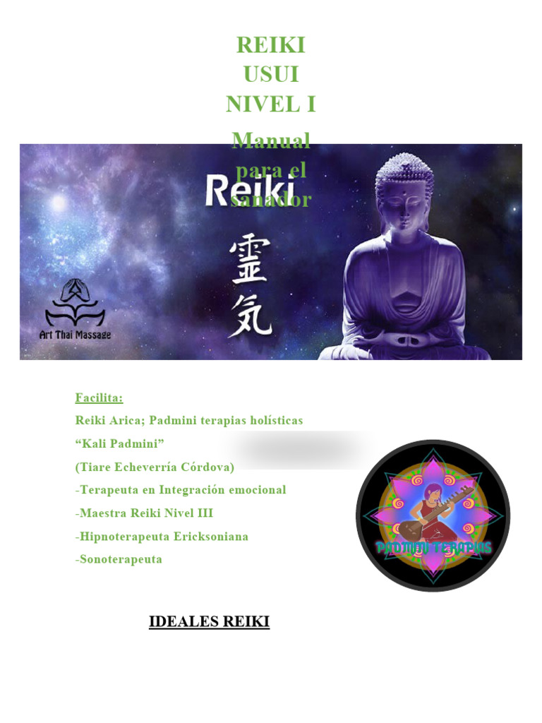 Manual para El Sanador Nivel 1 Reiki | PDF | Reiki