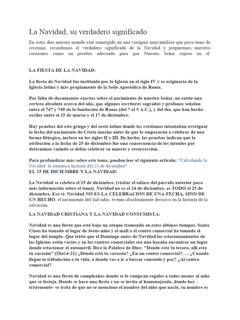 La Navidad | PDF | Navidad | Amor