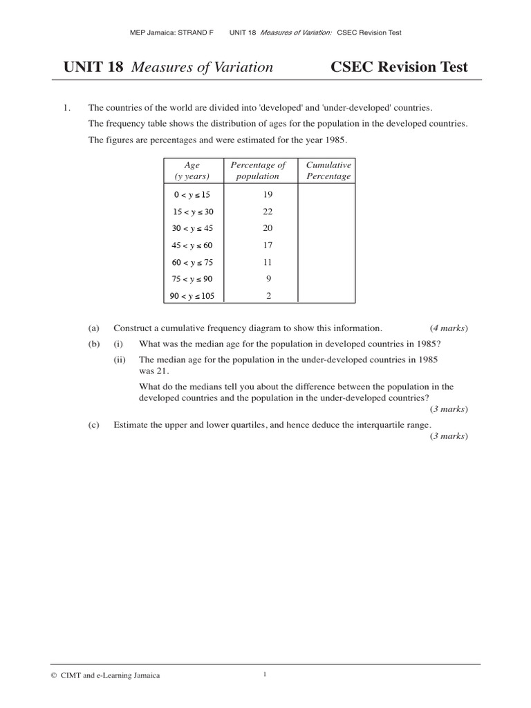 Cumulative Frequency | Download Free PDF | Sampling (Statistics)