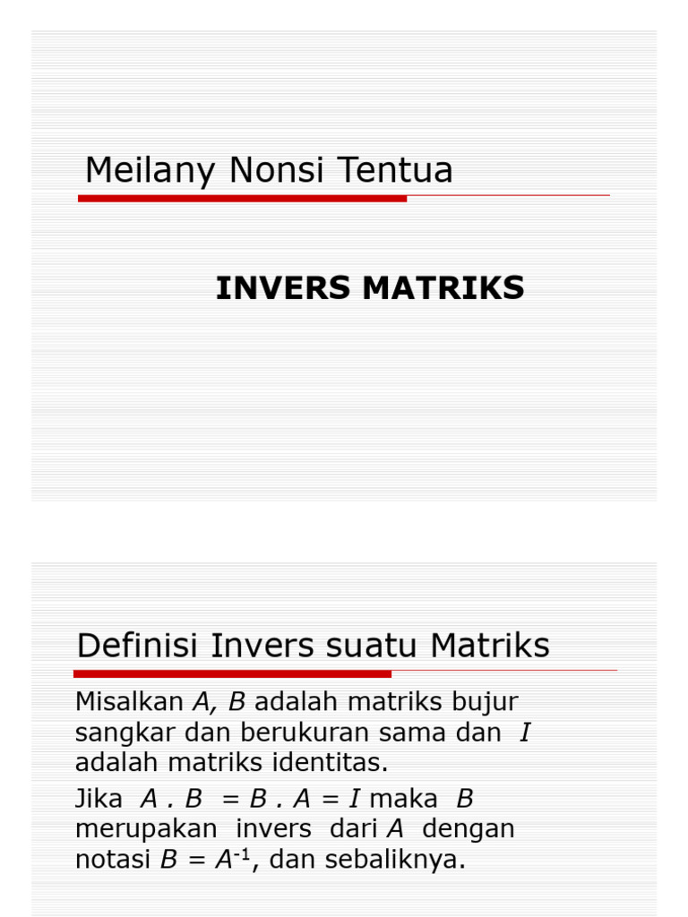 Materi Invers Obe | PDF