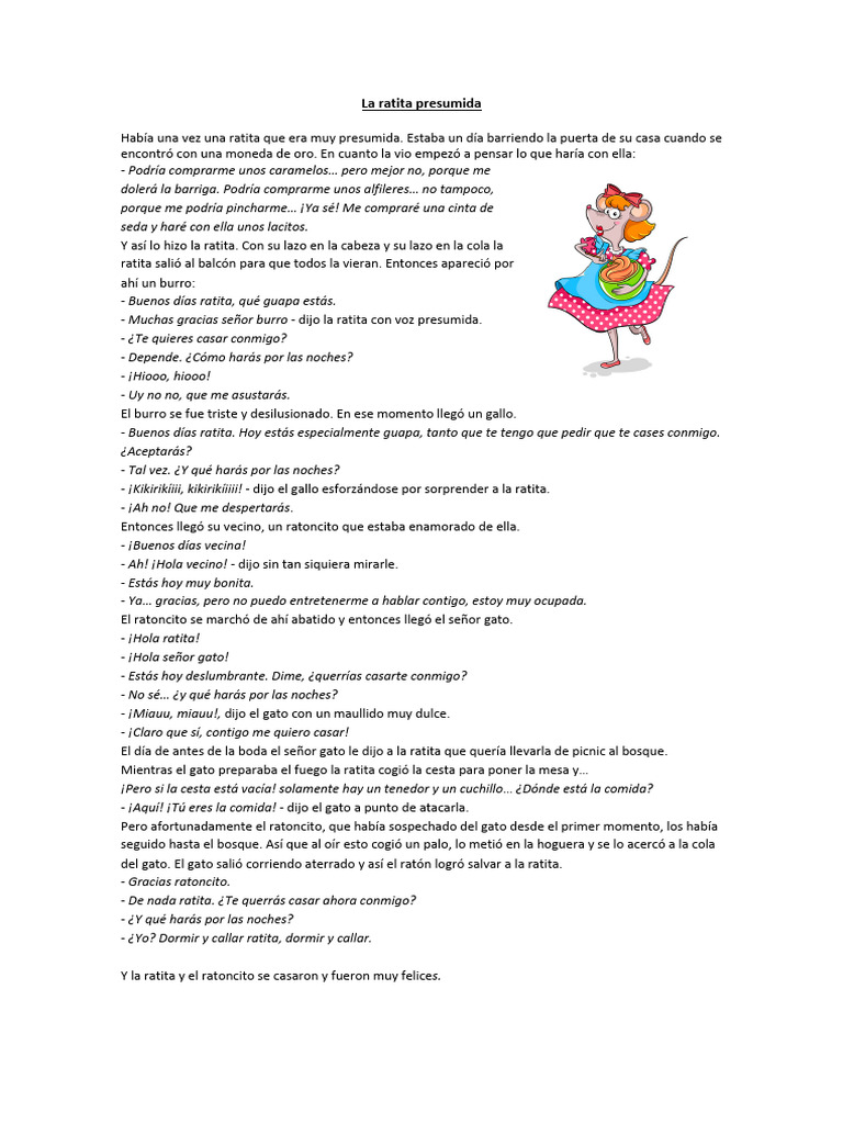 La Ratita Presumida | PDF