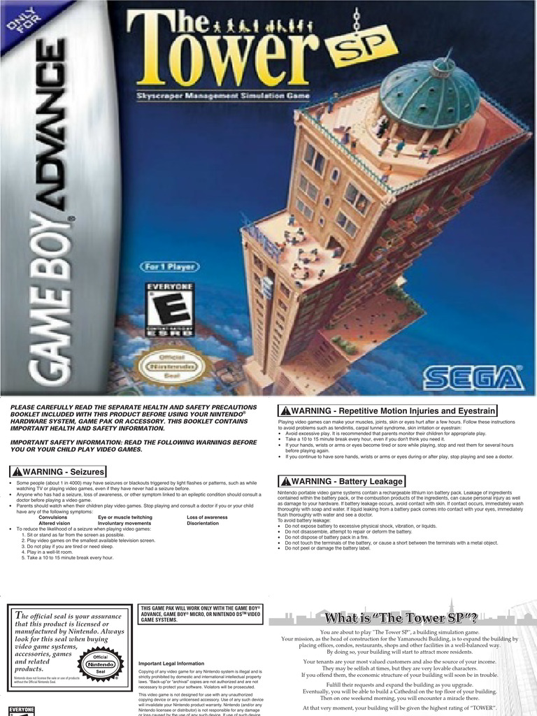Tower SP, The (USA) | PDF | Elevator | Menu (Computing)