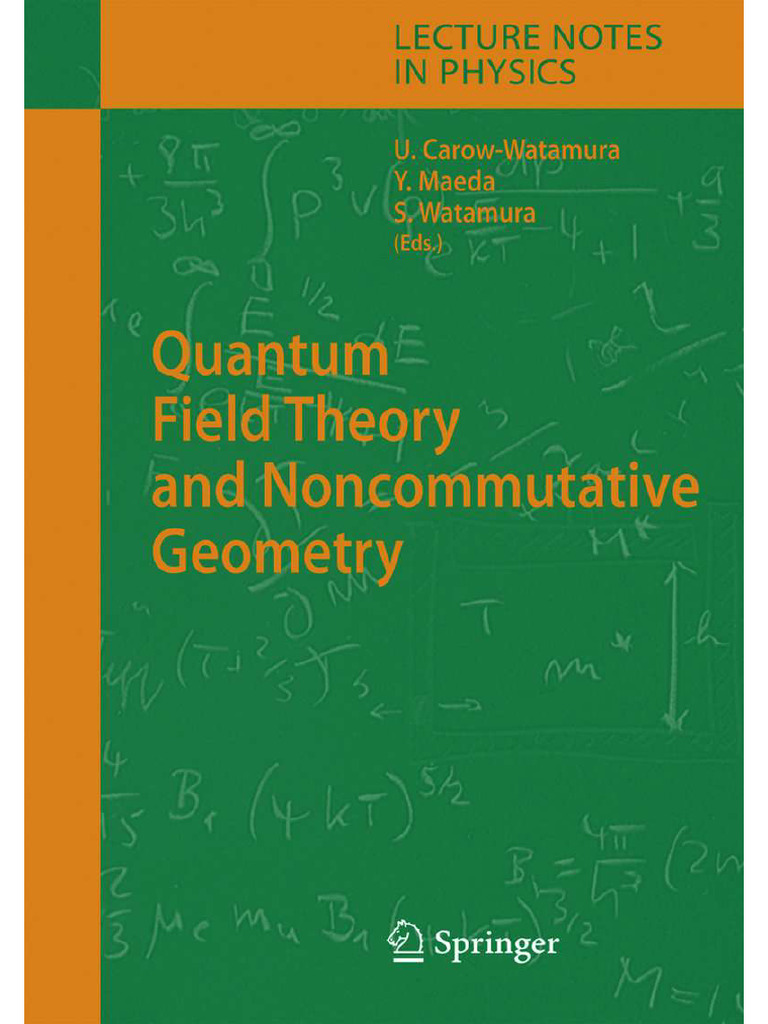 Quantum Field Theory and Noncommutative Geometry | PDF
