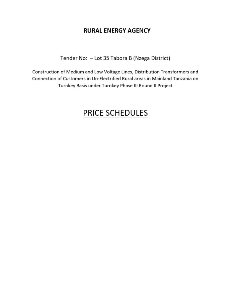 Lot 35 - Tabora B Round2 | PDF | Transformer | Fuse (Electrical)