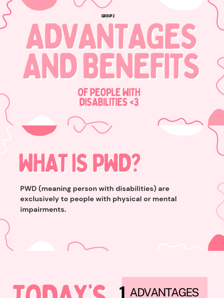 The Benefits and Advantages of PWD | PDF