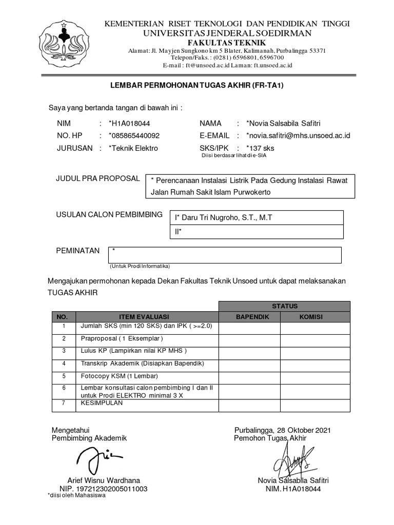 Denah Fakultas Teknik Unsoed | PDF | Teknologi & Rekayasa