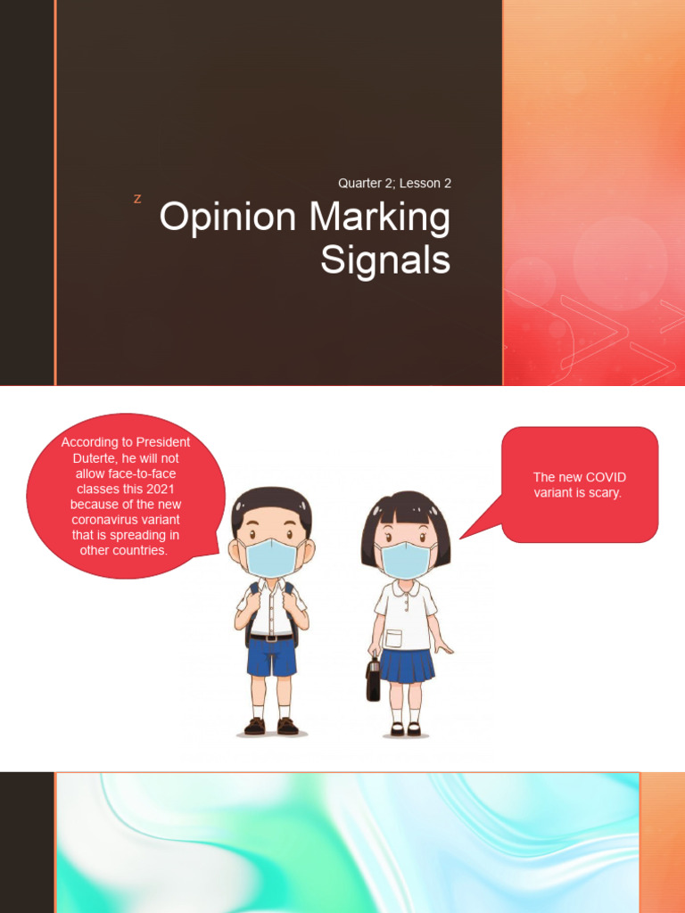 Opinion Marking Signals | PDF