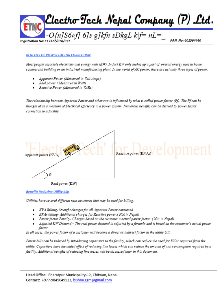 Benefits of Power Factor Correction | PDF | Ac Power | Transformer