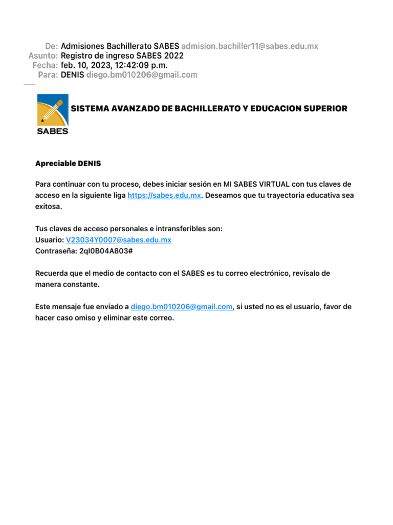 Acceso a MI SABES VIRTUAL para Estudiantes | PDF