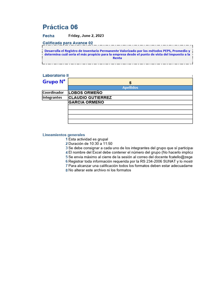 Práctica - 06 - AV02 - Grupo # - Lab II | PDF | Seguro | Tonelada