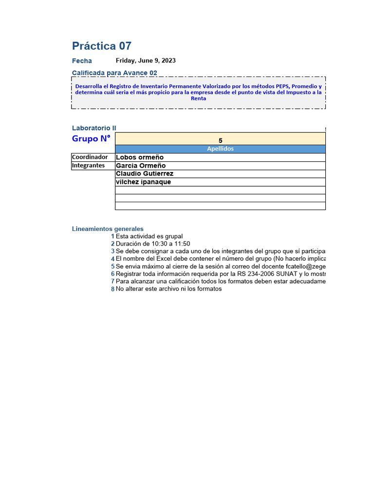 Práctica - 07 - AV02 - Grupo # - Lab II | PDF | Salario | Servicios ...