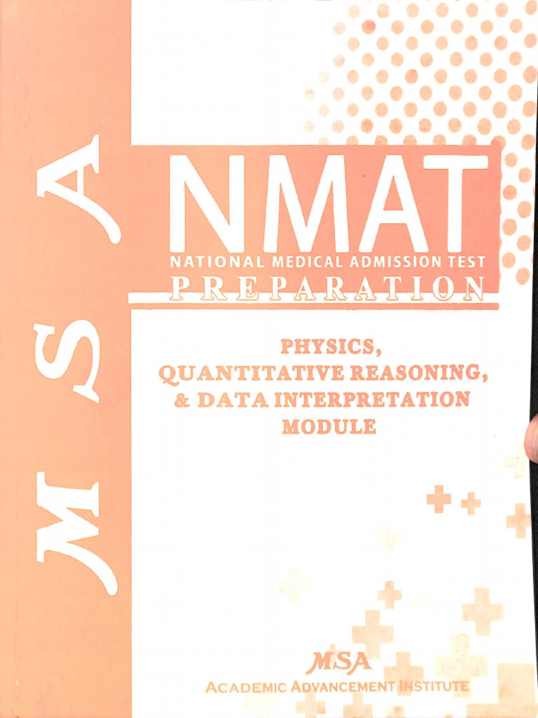 MSA Physics, Quantitative Reasoning, and Data Interpretation Module ...