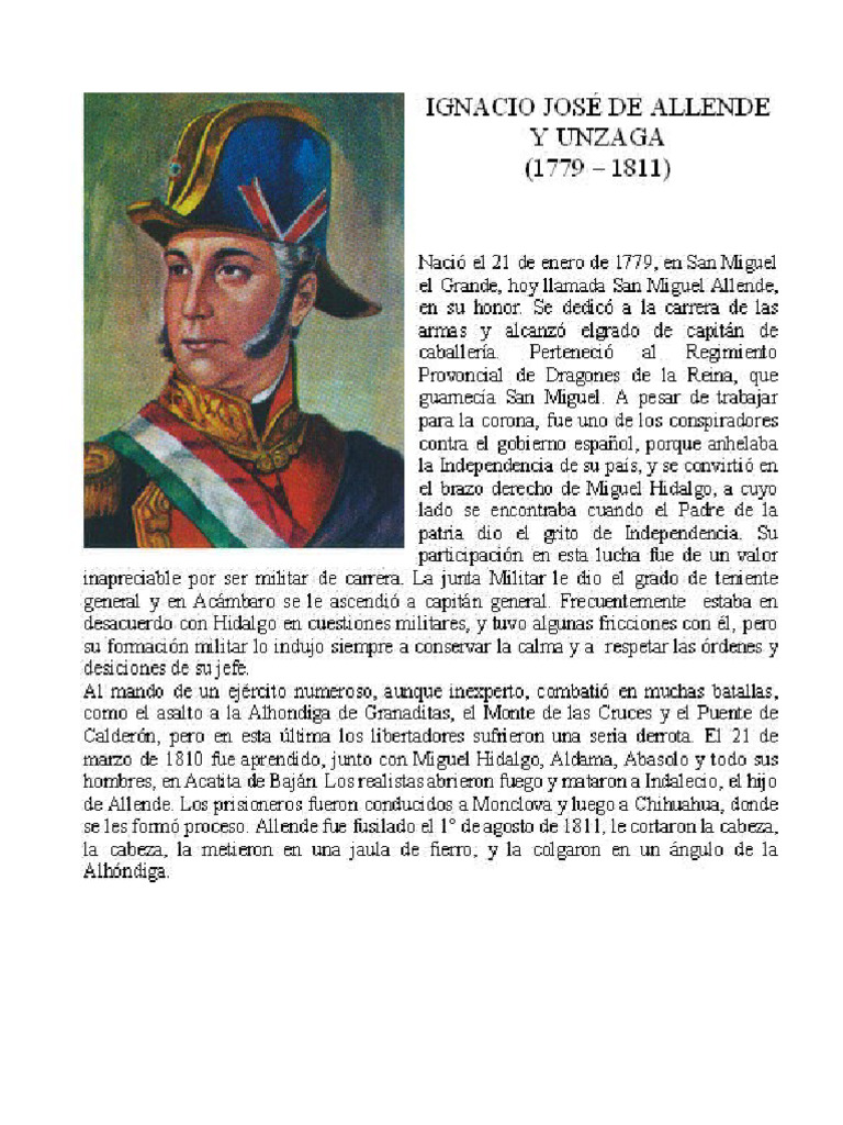 Ignacio José de Allende y Unzaga | PDF