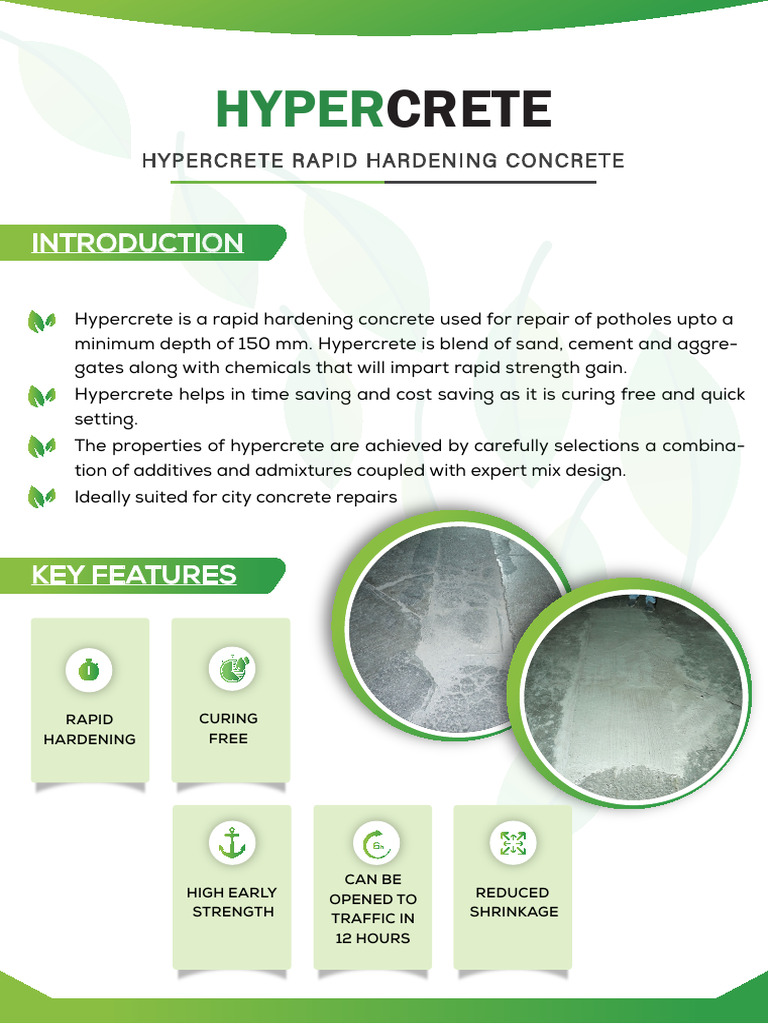 Hypercrete Brochure | PDF | Concrete | Building Materials