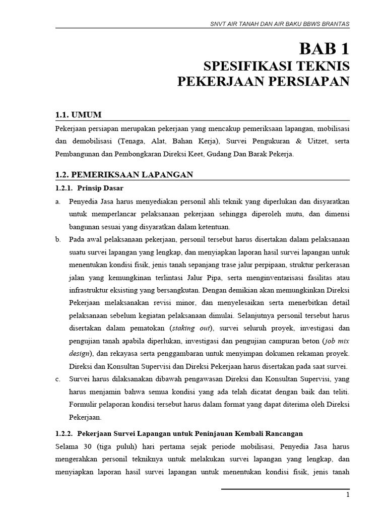 Spek Teknis 140323 | PDF