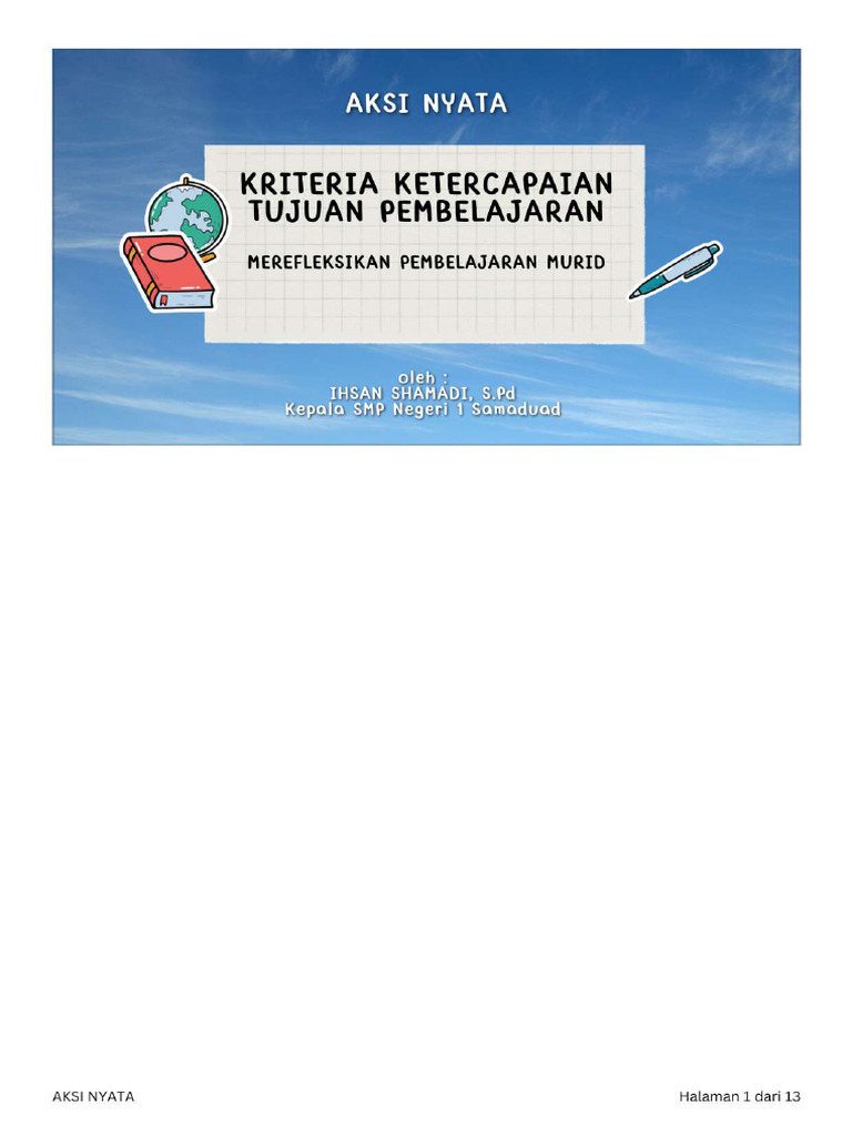 Aksi Nyata KKTP - Compressed | PDF