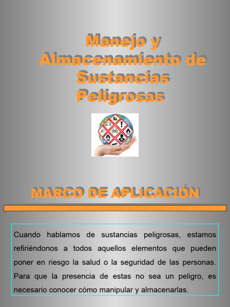 ALMACENAMIENTO_DE_SUSTANCIAS_PELIGROSAS | PDF | Combustión | Agente oxidante