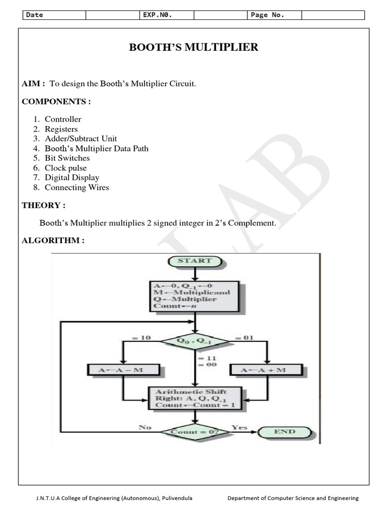 Exp 7 | PDF | Computer Science | Computer Engineering