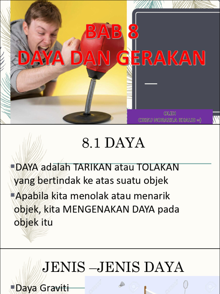 Bab 8 T2 Daya Dan Gerakan | PDF