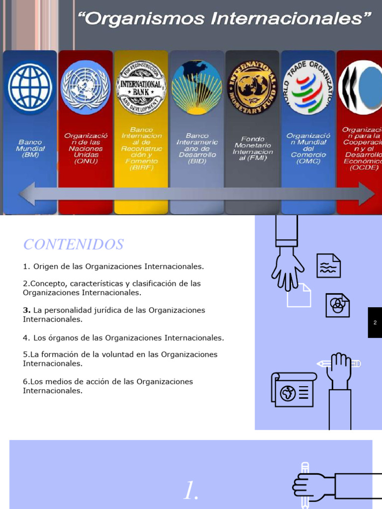 1.- Organismos internacionales | PDF | Naciones Unidas | Relaciones internacionales