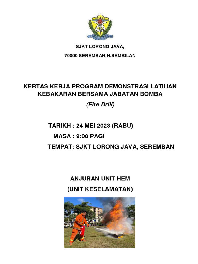 Kertas Kerja Latihan Bomba | PDF