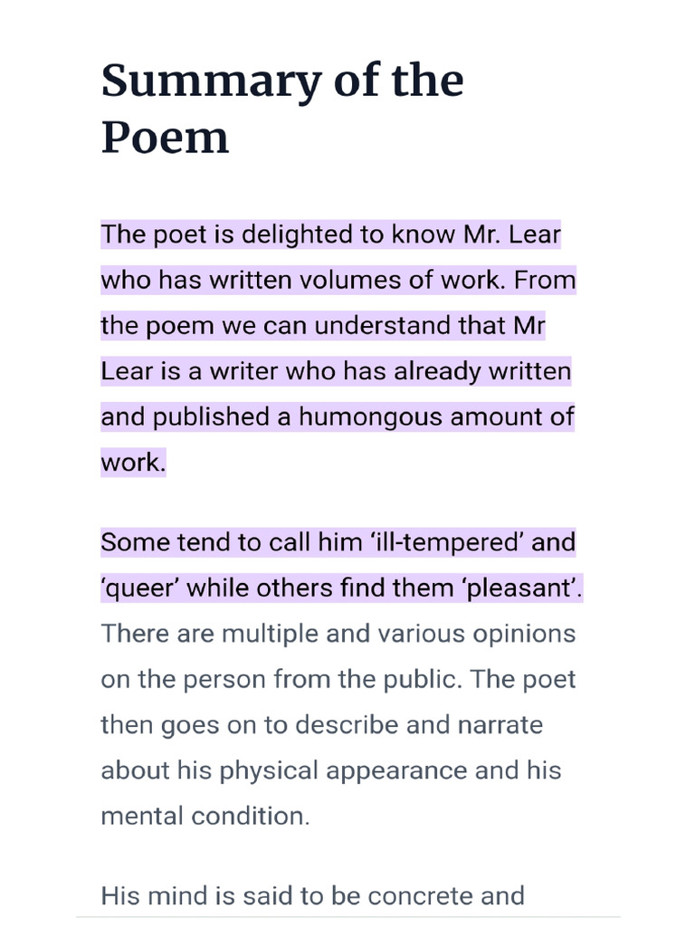 MR Lear Grade 8 | PDF