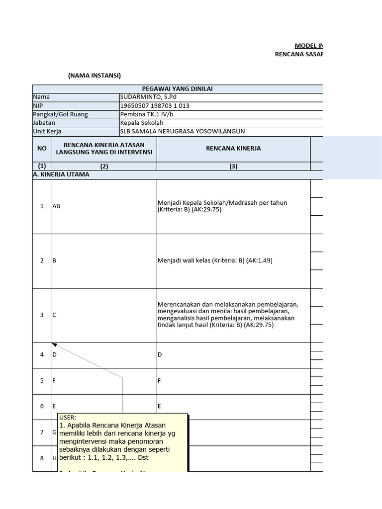 Simulasi Penyusunan SKP JAJF Final | PDF