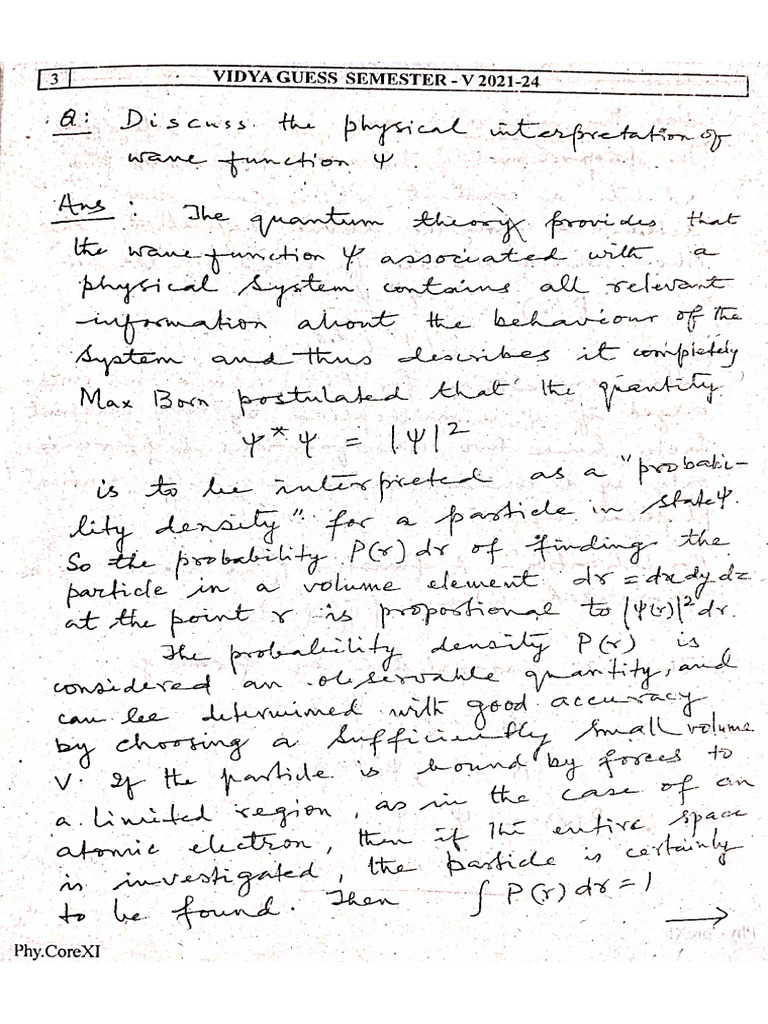 Vidya Guess Paper 11 | PDF