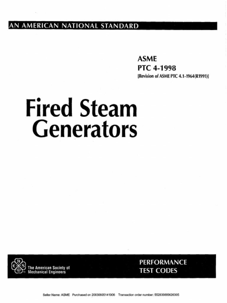 ASME PTC-4-1998 | PDF