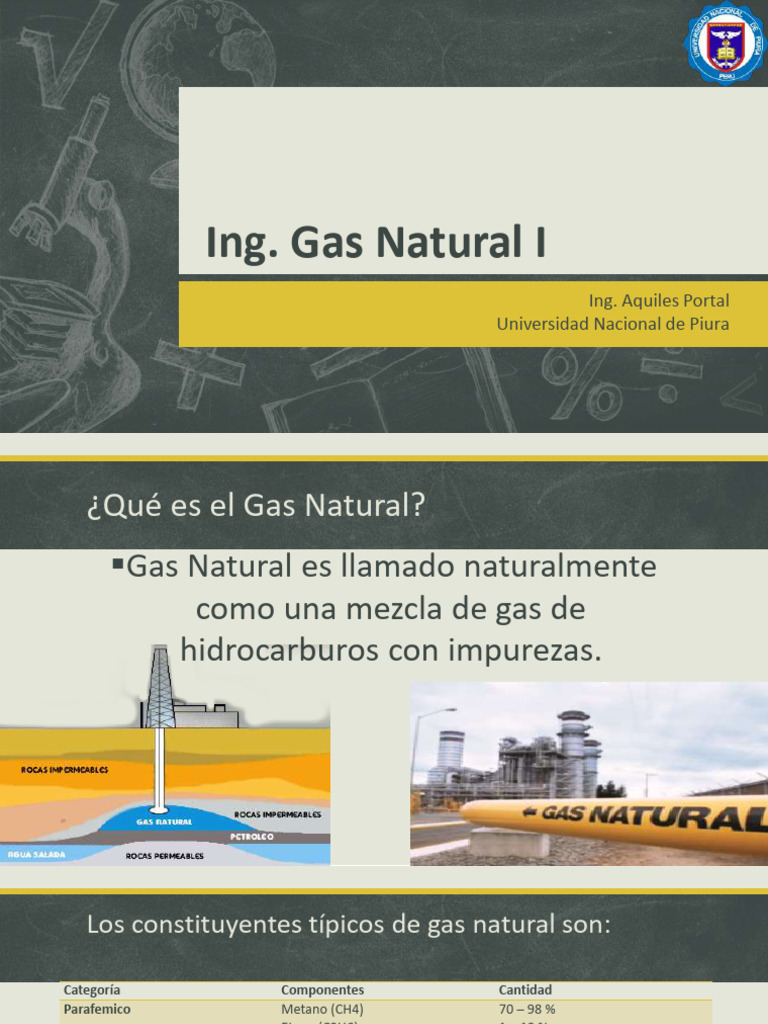 Composición y propiedades del gas natural | PDF | Gases | Moléculas