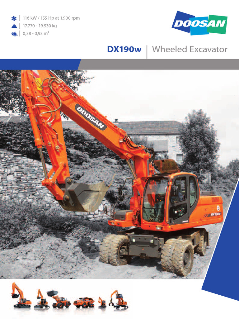 Doosan DX190W | PDF | Horsepower | Engines