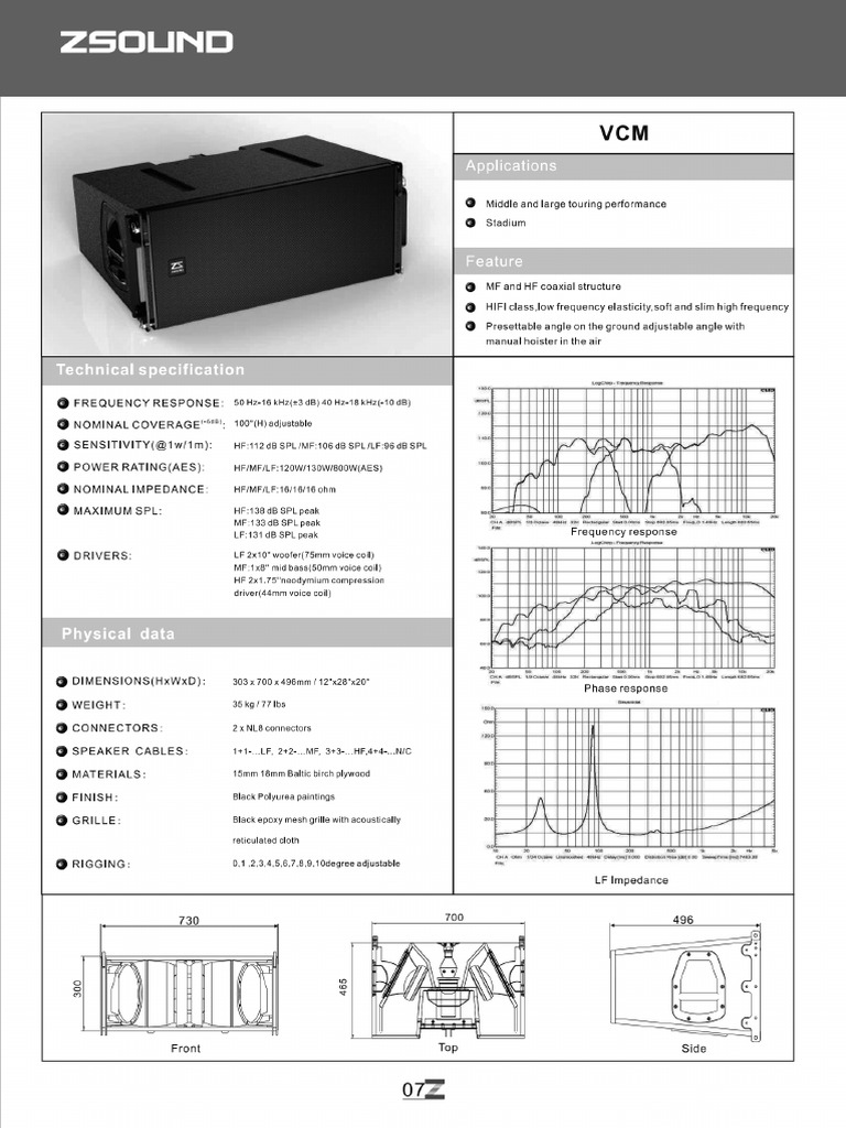 VCM Specifications | PDF