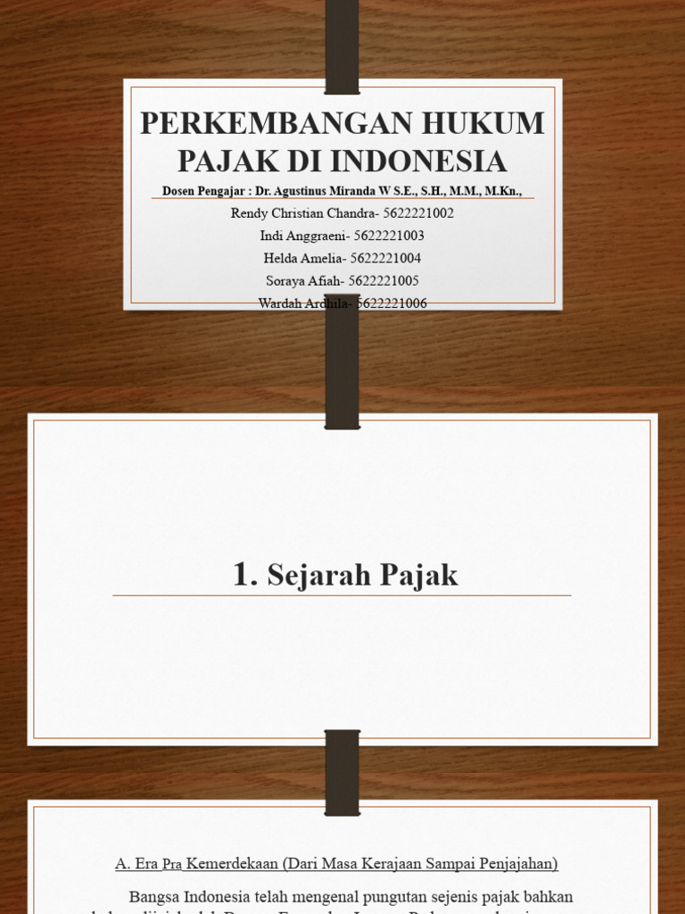 Hukum Pajak | PDF | Pengelolaan Keuangan & Uang | Hukum