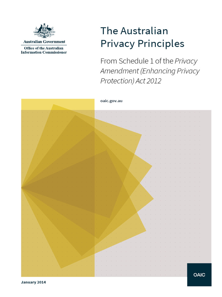 Australian Privacy Principles Guide | PDF | Privacy | Privacy Policy