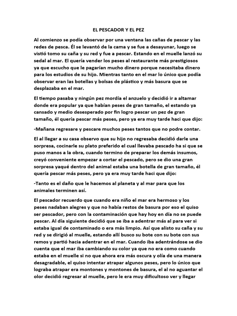 El Pescador y El Pez | PDF