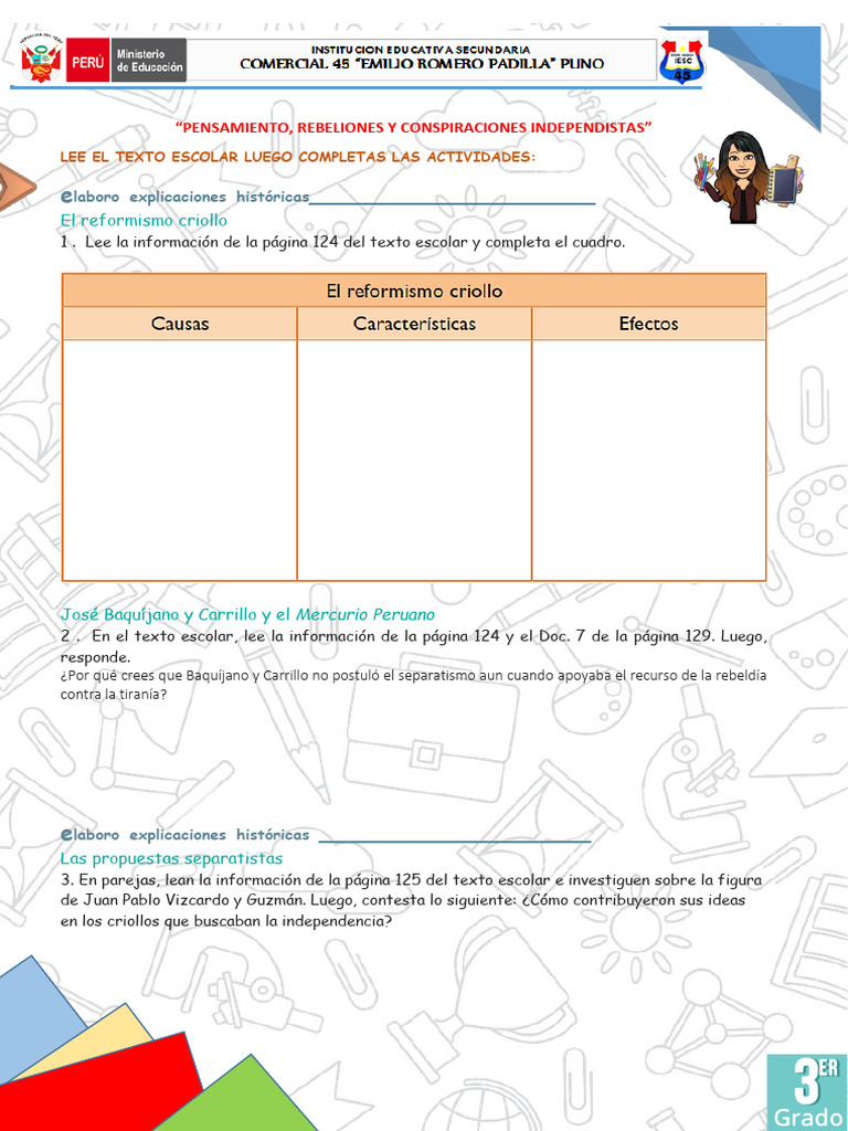 S2 - CCSS - 3ro - Ficha de Trabajo | PDF