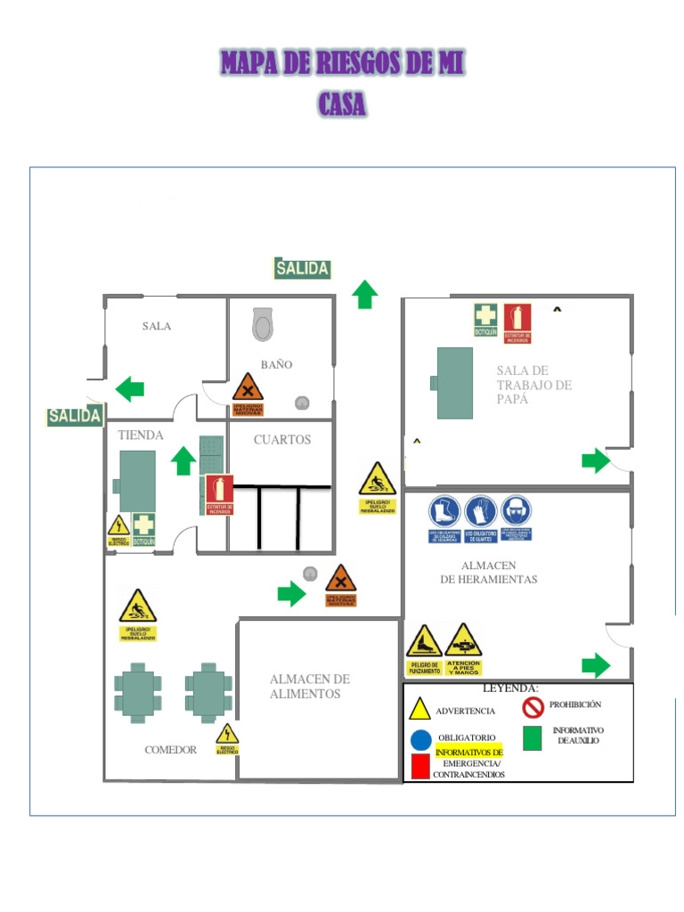 mapa de riesgos de mi hogar | PDF