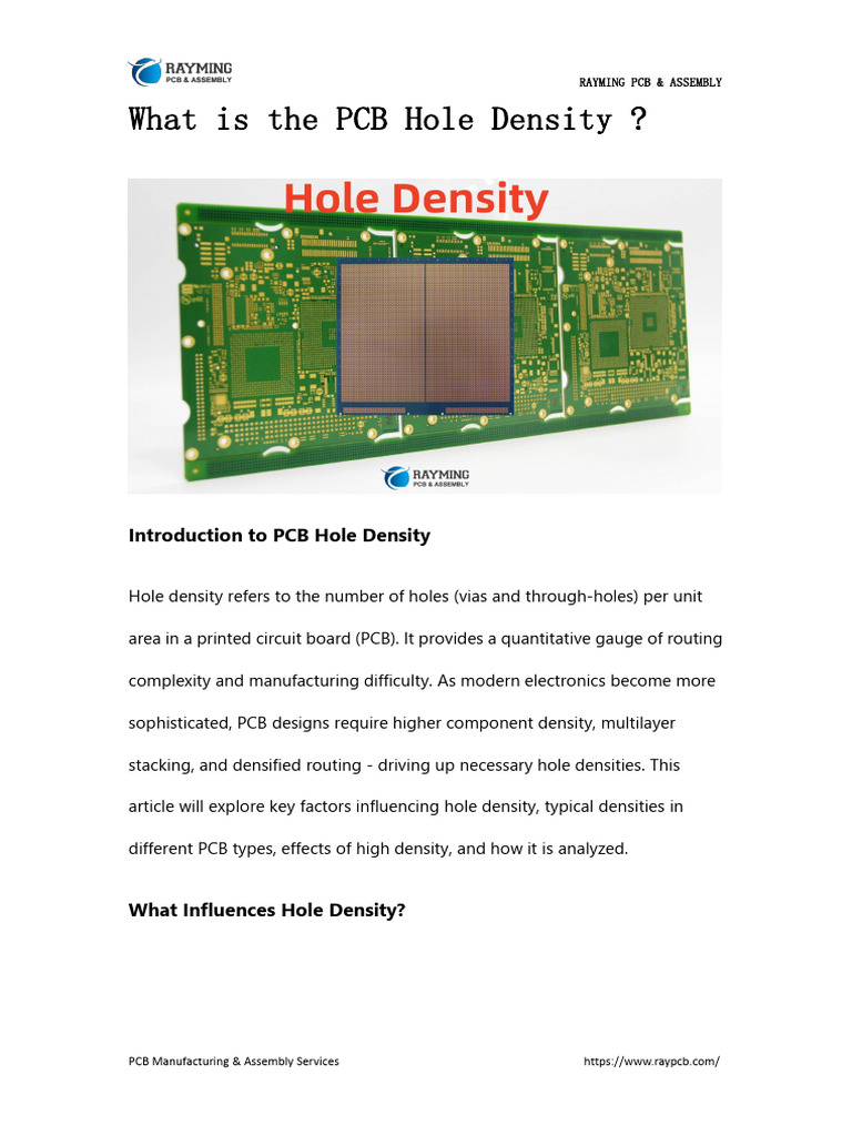 What Is The PCB Hole Density | Download Free PDF | Printed Circuit ...