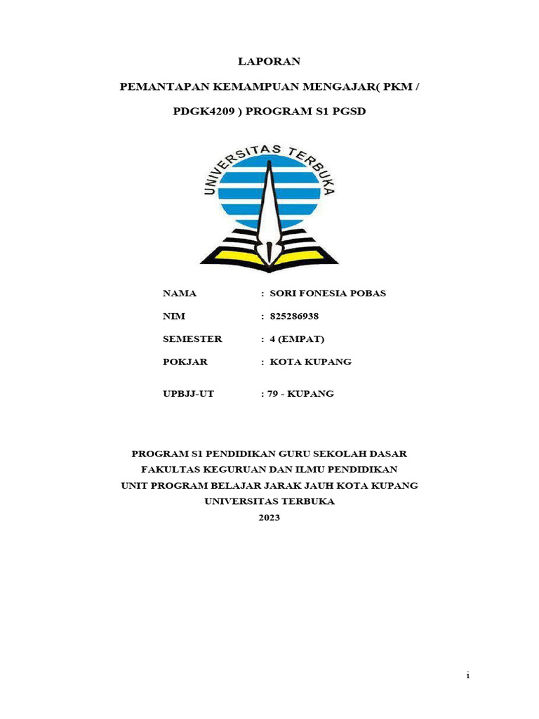 Laporan PKM Contoh 2023 NEW | PDF