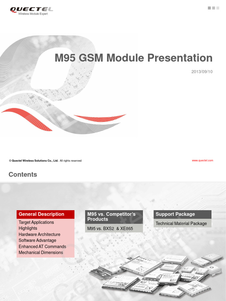 Quectel M95 GSM Presentation V1.1 | PDF | Internet Protocol Suite ...