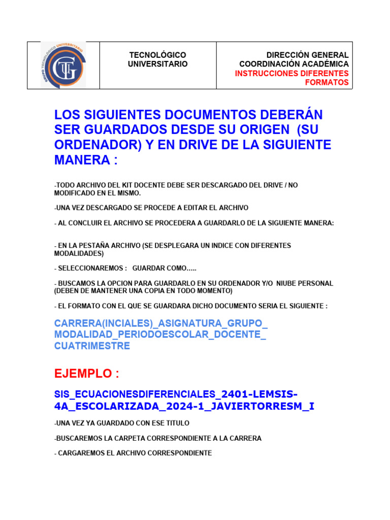 Instrucciones para Cargar Documentos | PDF