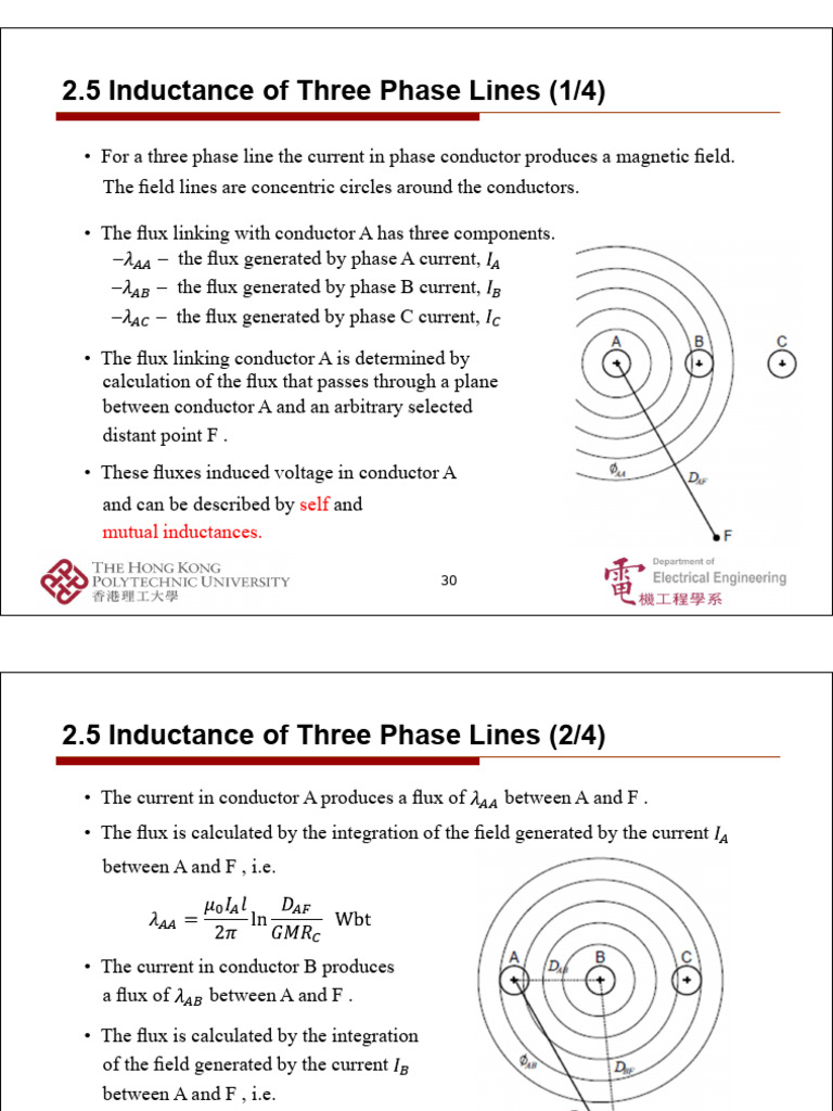 Inductance and Capacitance in Three-Phase Lines | PDF | Inductance ...