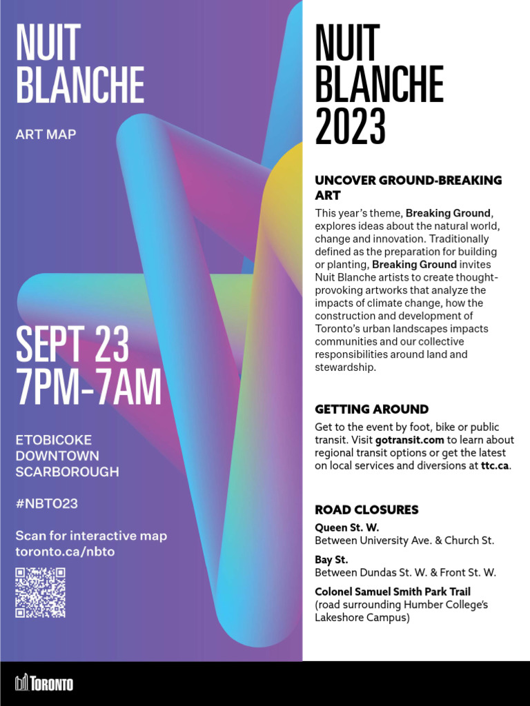 8ff3-Nuit-Blanche-Map-2023 | PDF | Toronto