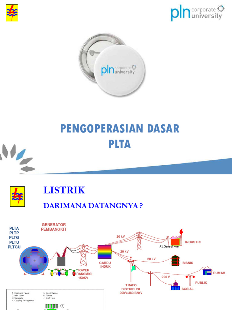 PLTA: Operasi dan Komponen Utama | PDF