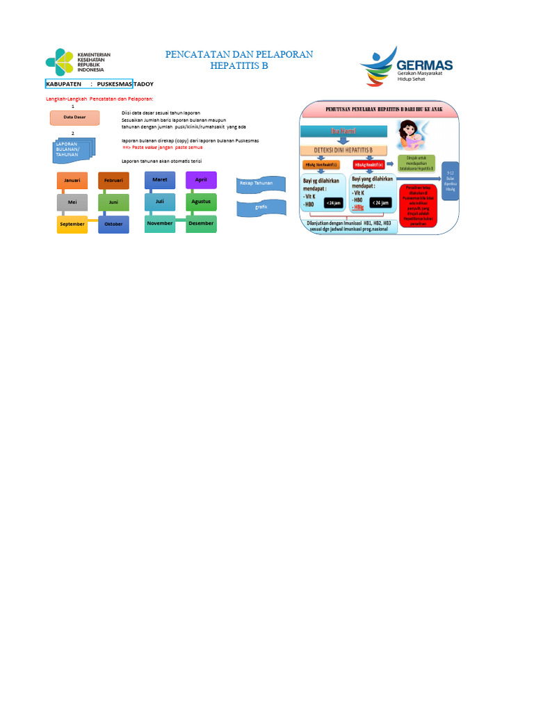 Format Laporan Hepatitis PKM 2023 | PDF