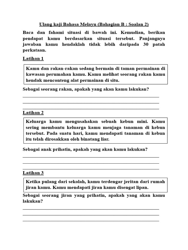 Ulang Kaji Bahasa Melayu | PDF | Karier & Perkembangan | Olahraga & Rekreasi