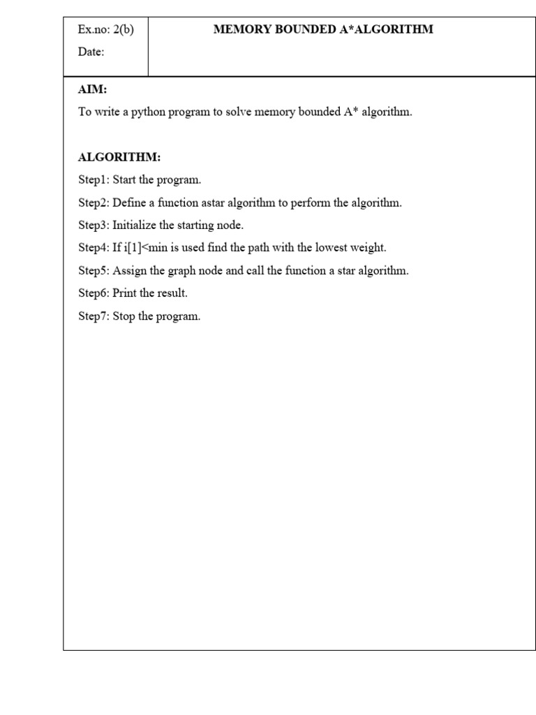 Memory Bounded A Algorithm | Download Free PDF | Algorithms And Data Structures | Theoretical ...