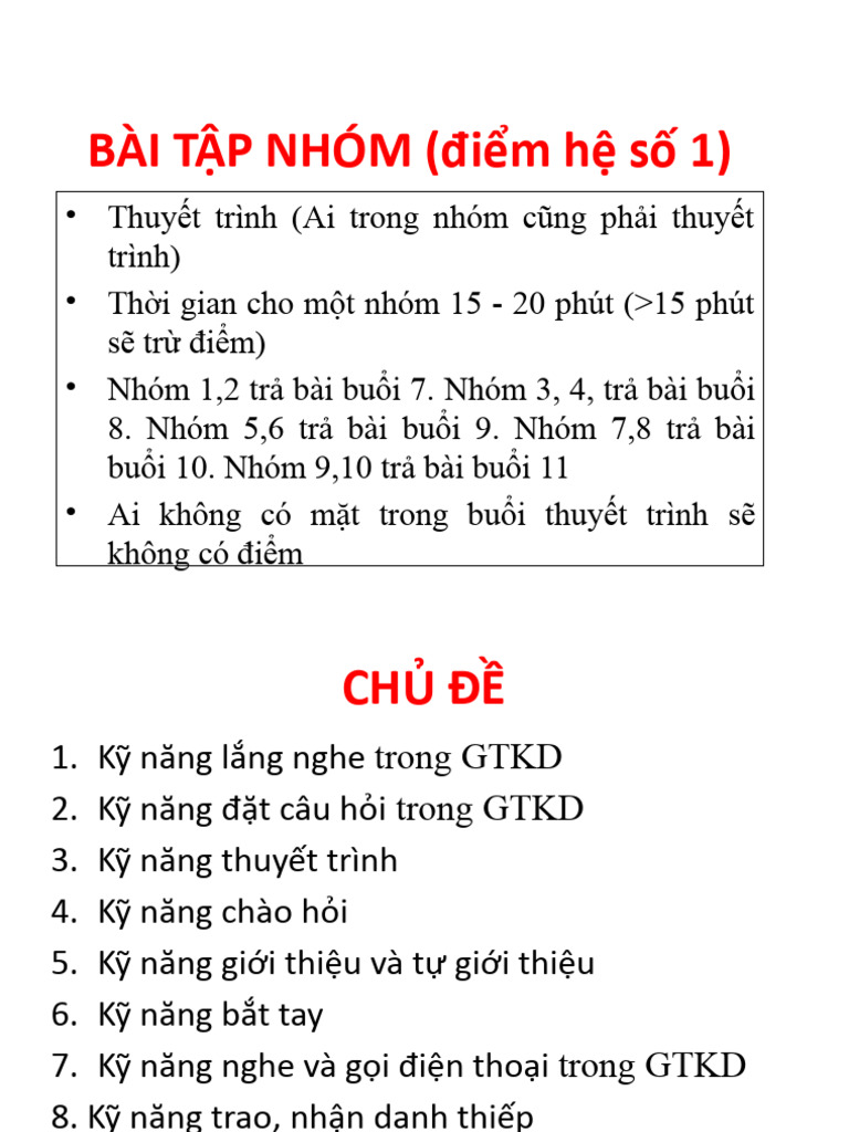 Thuyết Trình Nhóm GTKD | PDF