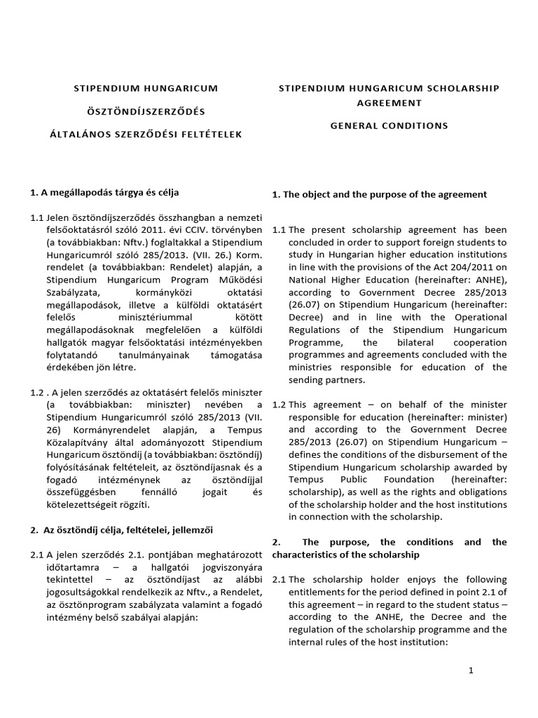 SH Hallgatoi Od Szerzodes Minta General Conditions - 5b8669c82d4ef | PDF