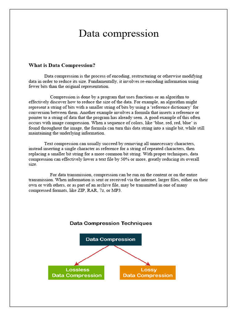 Data Compression | PDF | Data Compression | Codec